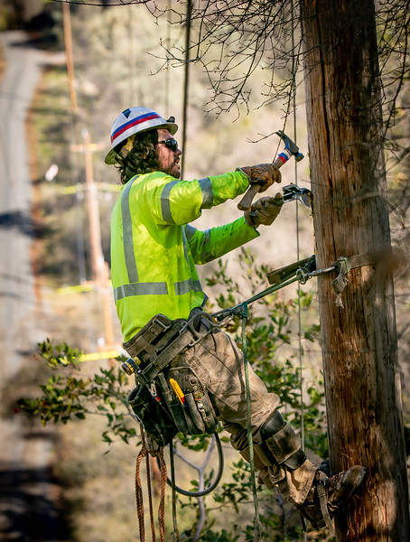 Up for the Task — IBEW 1245 Outside Line Crews Work on Wildfire Safety ...