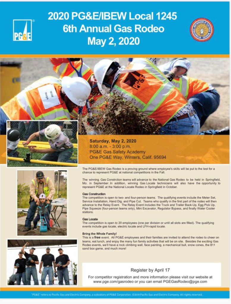 May 2: PG&E/IBEW Gas Rodeo
