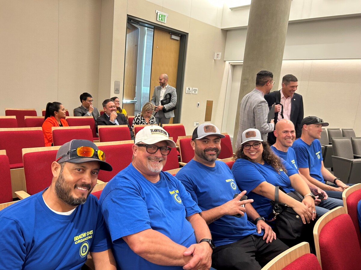 IBEW 1245 Shows Up and Speaks Up in Support of AB 1373