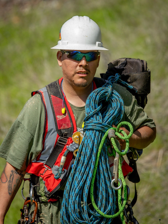 Working Up The Hill — IBEW 1245 Line Clearance Tree Trimmers top trees ...
