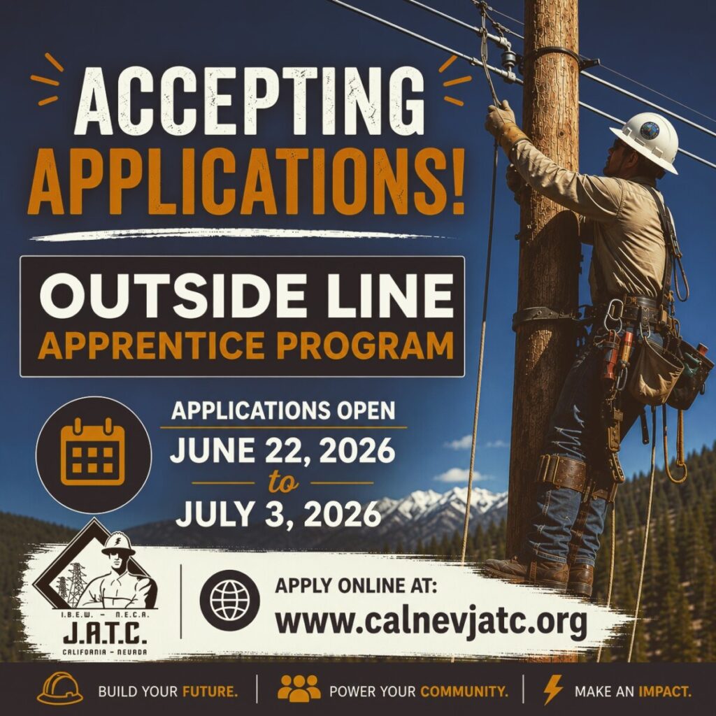 Applications Open June 22 for California-Nevada JATC Outside Line ...